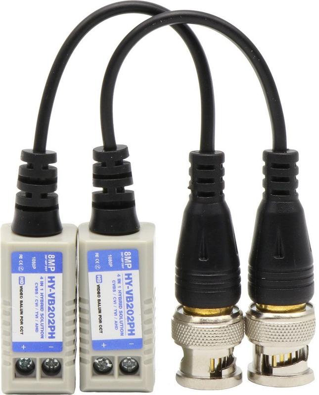 Conector Balun Hyundai Hy-Vb202Ph 8Mp Para Câmera Cctv - Monitor para ...