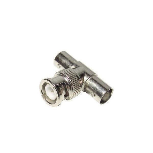Conector BNC tipo T - 1 Macho x 2 Fêmeas - Security Parts - Plug Macho ...