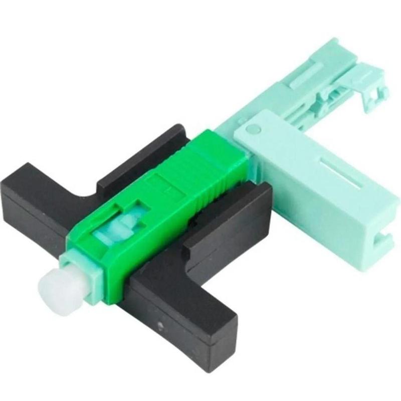 Conector Fast Crimp Click Sc- Apc Verde Transcend Com 10 Uni - Emenda para Cabos de Rede ...