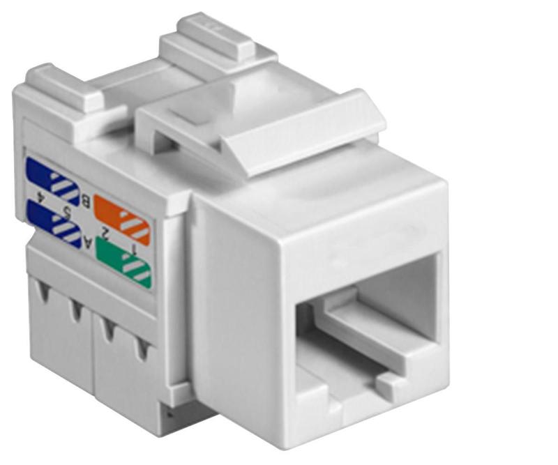 Conector Femea Rj45 Keystone Cat6 Branco Cat-6 Com 10 Peças - Link+ ...
