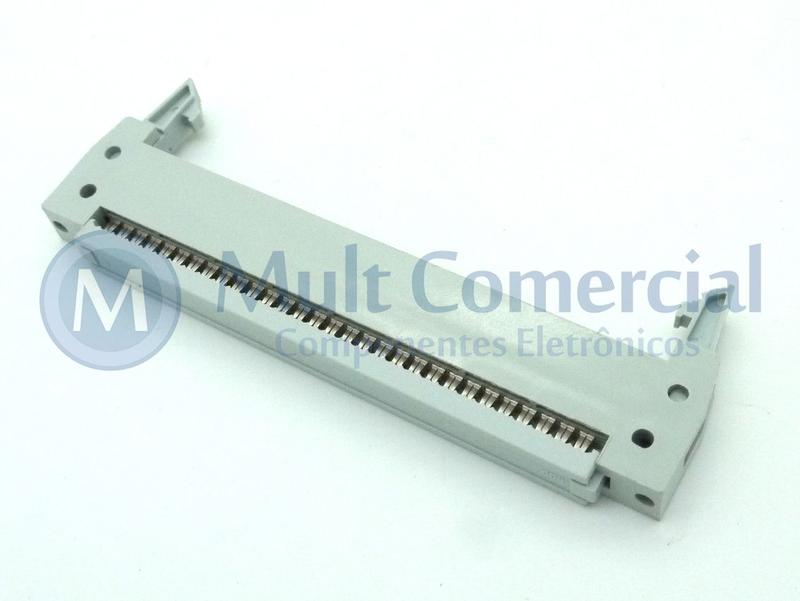 Conector Header com ejetor para Flat Cable IDC 60 Vias DS1012-60LNN2A8 ...