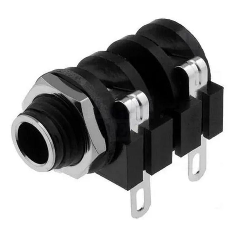 Conector Jack P10 Mono Fêmea Para Caixa De Som Áudio - MULTI MARCAS ...