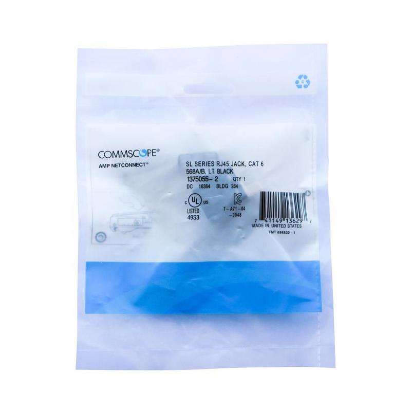 Conector Keystone Cat6 Preto Fêmea Commscope Amp Rj45 - Outros ...