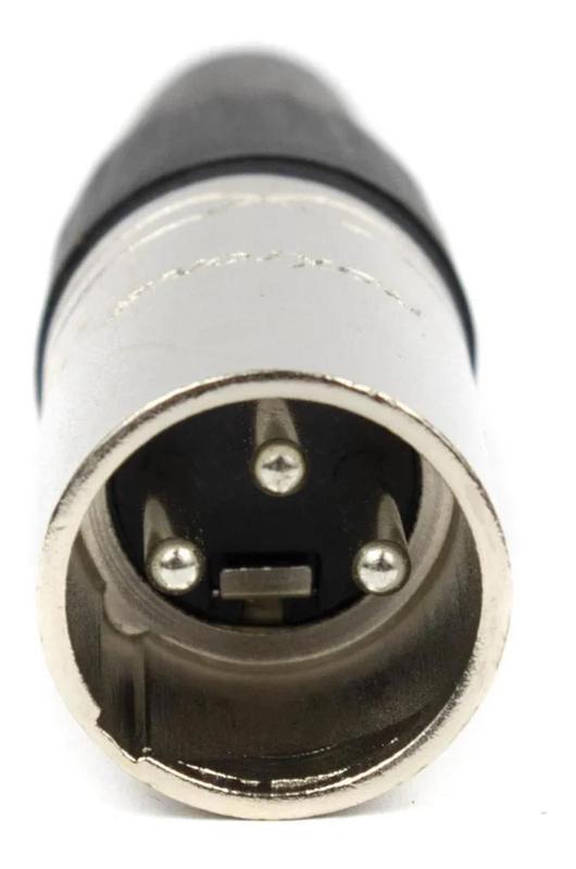 Conector Xlr Macho Roxtone 3 polos Rx3 MP-NT - Conectores Elétricos ...