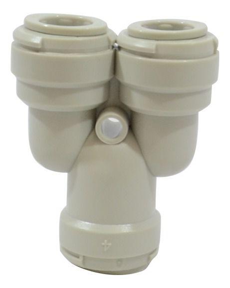 Conexão Engate Rápido Chopp Y 2 Vias 3/8 X 3/8 Dmfit - az135 - União para Mangueira de Jardim ...