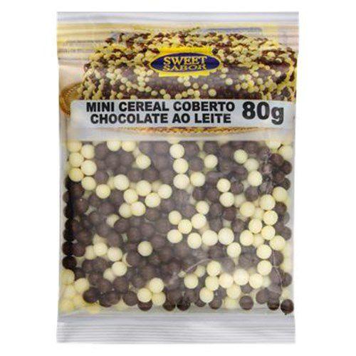 Confeito Sweet Sabor Mini Cereal com Chocolate Embalagem 80G - Flocos de Cereal - Magazine Luiza