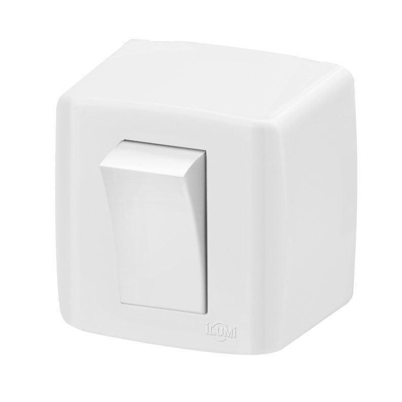 Conjunto 1 Interruptor Simples - Ilumi Slim Box - Isb001 ...
