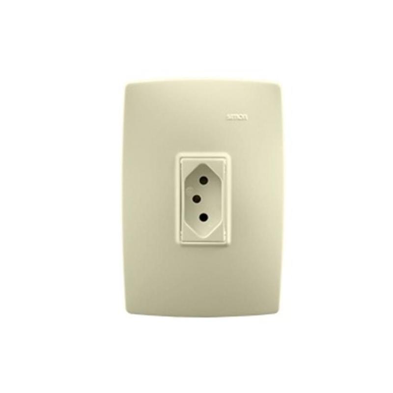 Conjunto 1 Tomada Vertical Padrão Brasileiro 10a 250v Marfim S30 ...