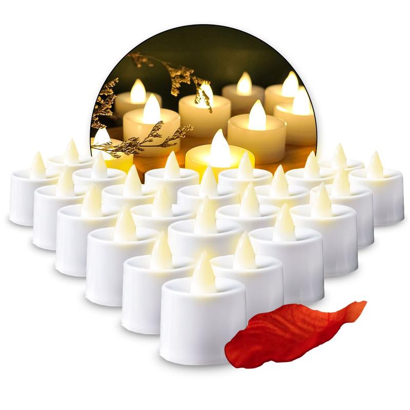Conjunto 24 Velas Eletronicas Artificial Decorativas De Led - Hxt ...
