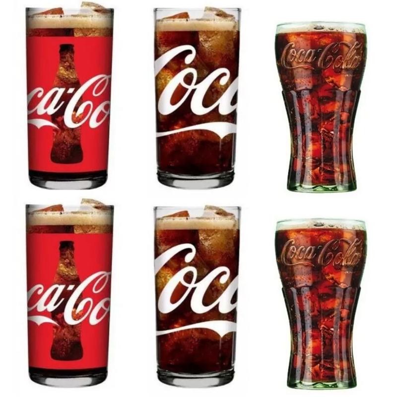 Conjunto 6 Copos de Vidro Coca Cola Nadir Long Drink - Copo Drink ...