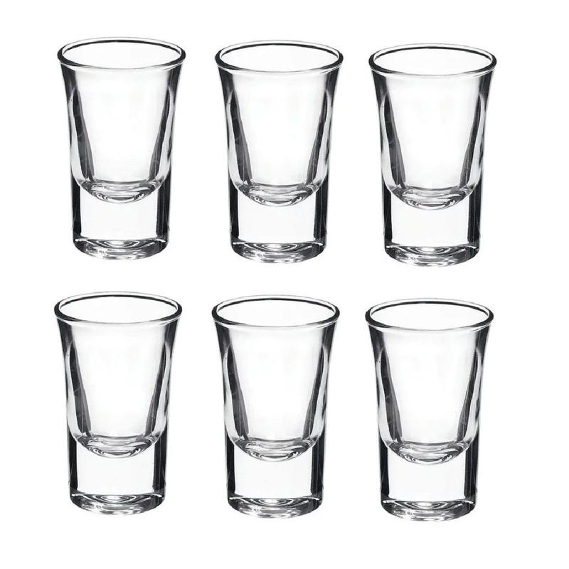 Conjunto 6 Copos Shot 40ml Em Vidro Resistente Dose Bar - Clink - Copo ...