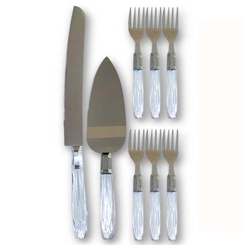 Conjunto 8 Pecas para Bolo Talher Aço Inox GLOW - Hauskraft - Haüskraft ...