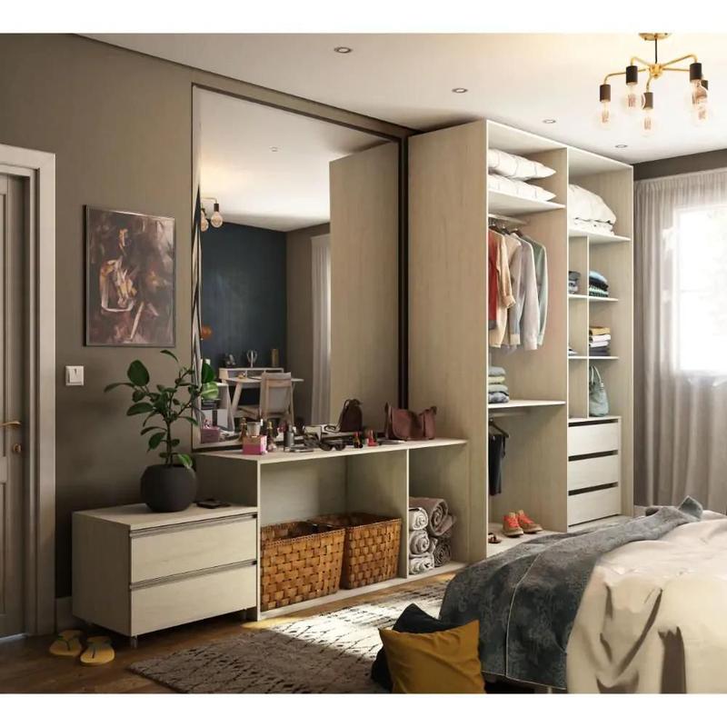 Conjunto Armário Guarda Roupa Closet Modulado sem Portas, 3 Peças, 5 ... Conjunto Armário Guarda Roupa Closet Modulado sem Portas, 3 Peças, 5 ...