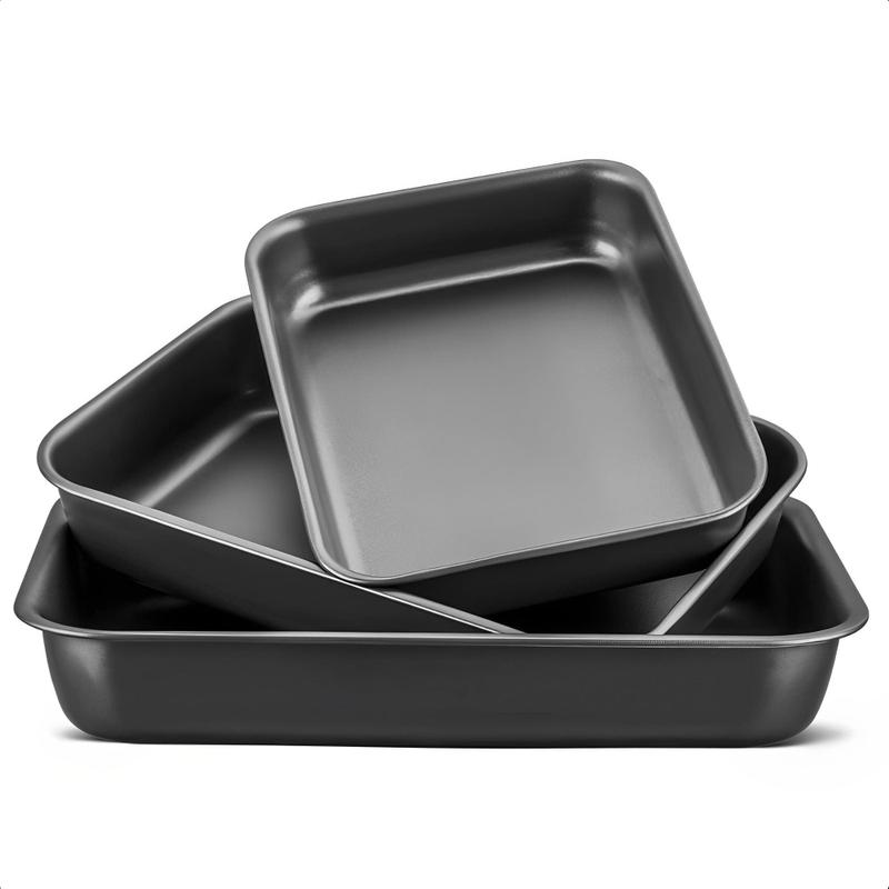 Conjunto Assadeira 3 Peças Grafite Antiaderente Em Alumínio Com ...