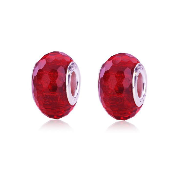Conjunto Berloque Murano Prateado - JMH - Berloque - Magazine Luiza