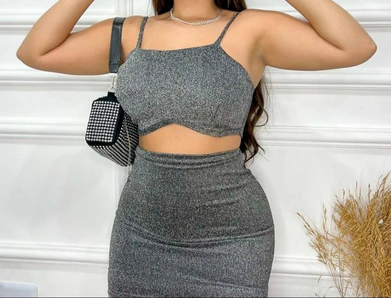 Conjunto brilhoso lurex balada - Atelier Quadros - Conjunto de Roupa Feminina - Magazine Luiza