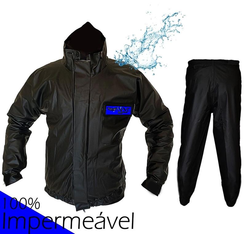 Conjunto Capa De Chuva Para Motoqueiro Nave Combat Pvc - Capas de Chuva ...