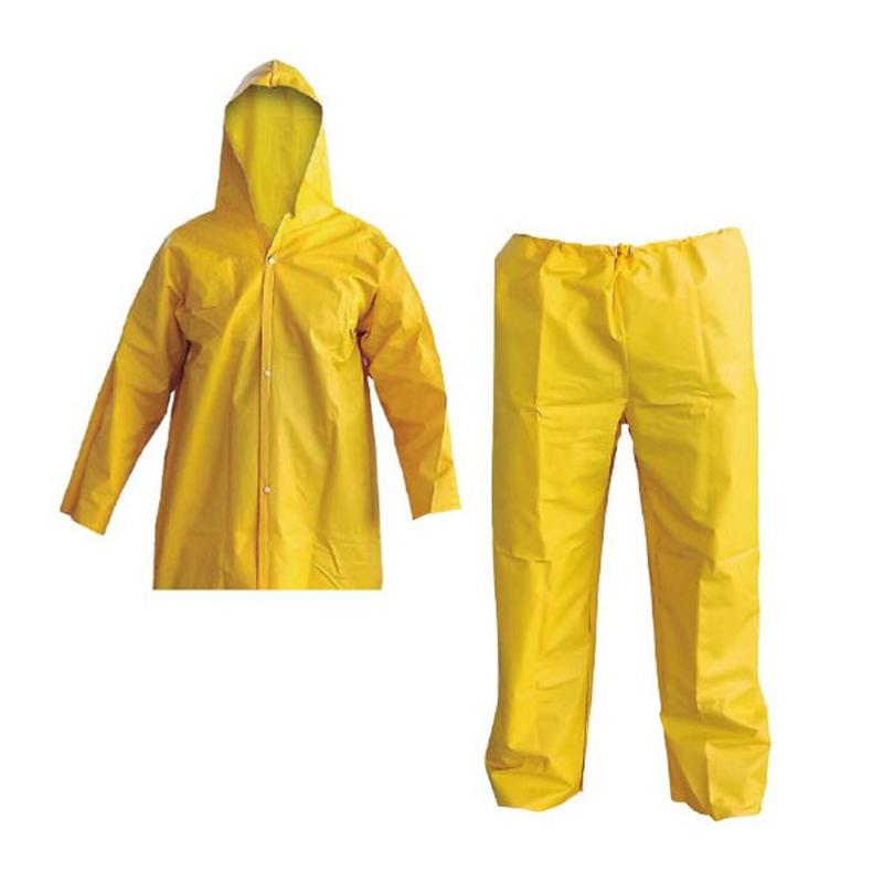 Conjunto Capa Para Chuva Com Capuz + Calça Pvc Forrada Gg - Trevo ...