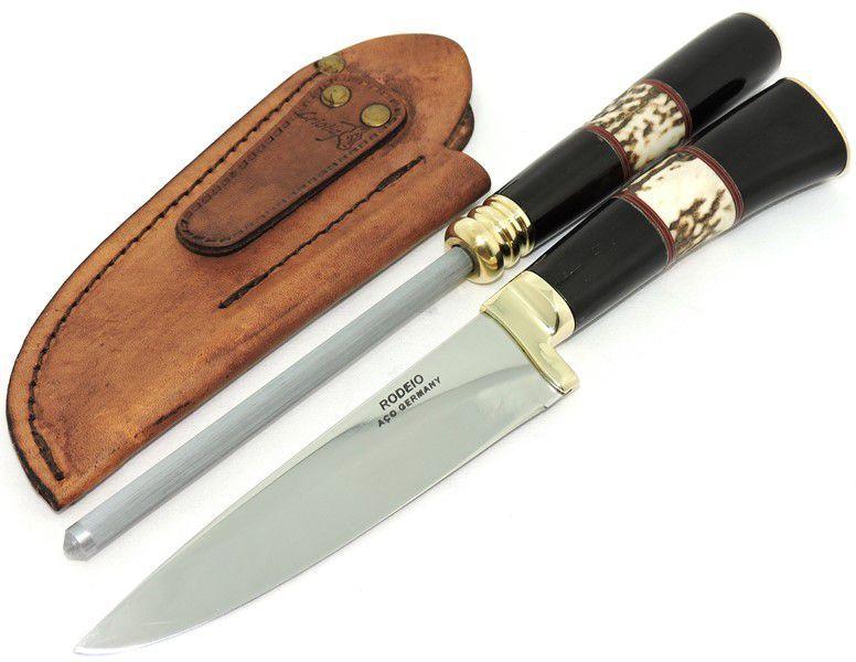 Conjunto Churrasco Gaúcho: Faca Chaira Bainha 5 Pol. - Rodeio ...