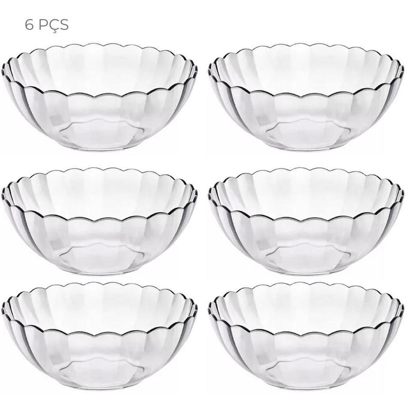 Conjunto Com 6 Tigelas Marinex De 3,1L Linha Bella Em Vidro - Toda Casa ...