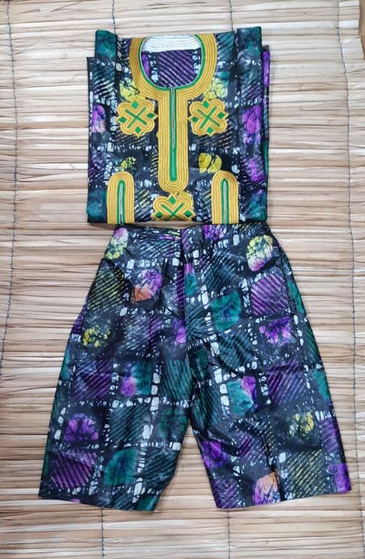 Conjunto com Eketé Africano Masculino/ Bata Africana Masculina ...