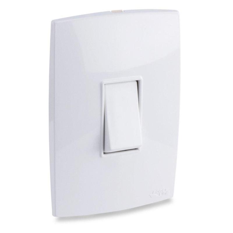 Conjunto com Interruptor Simples Na Vertical Force Line - Interruptor ...