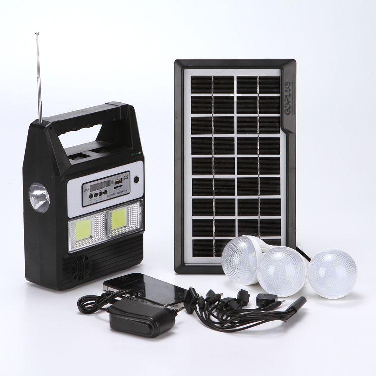 Conjunto Completo de Iluminação Solar Portátil GD PLUS GD-8216 ...