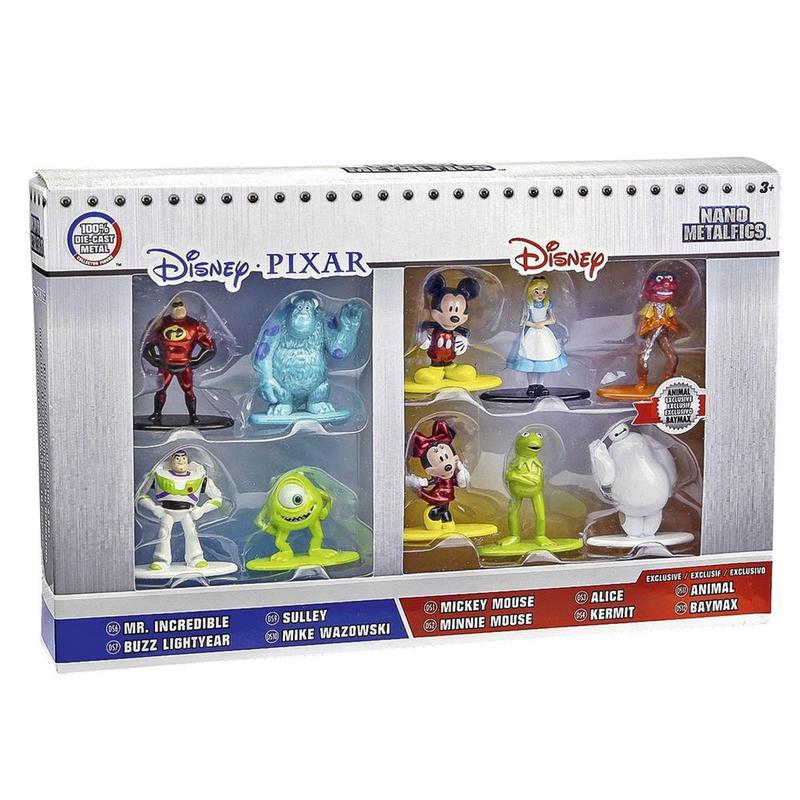 Conjunto De 10 Bonecos Disney De Metal Nano Dtc - Bonecos - Magazine Luiza