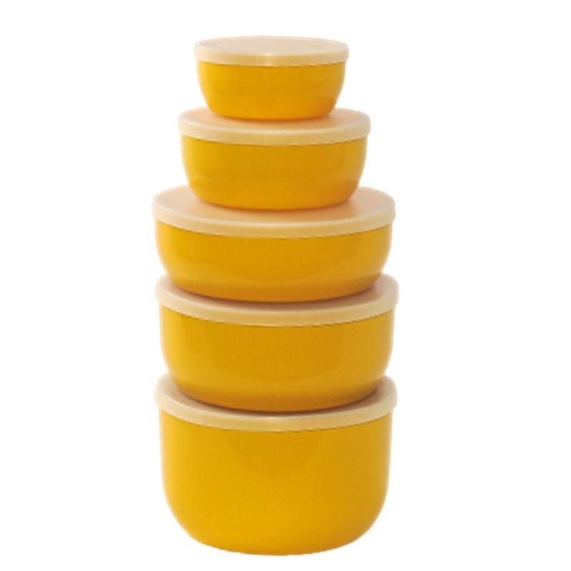 Conjunto de 5 potes herméticos alta durabilidade paredes grossas ...