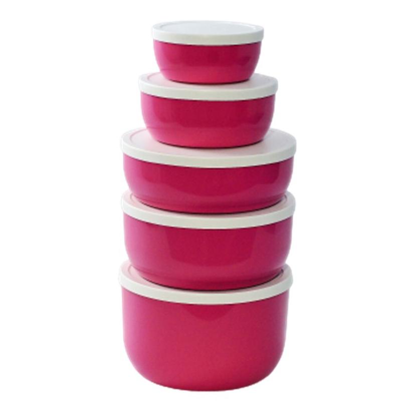 Conjunto de 5 potes herméticos alta durabilidade paredes grossas ...