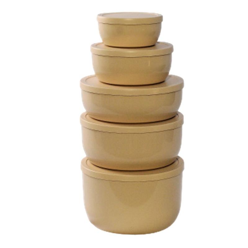 Conjunto de 5 potes herméticos alta durabilidade paredes grossas ...