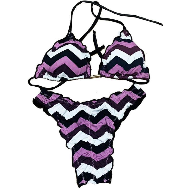 Conjunto de Biquíni Ripple Chic Praia Sol Majes Shopping - Conjunto de ...