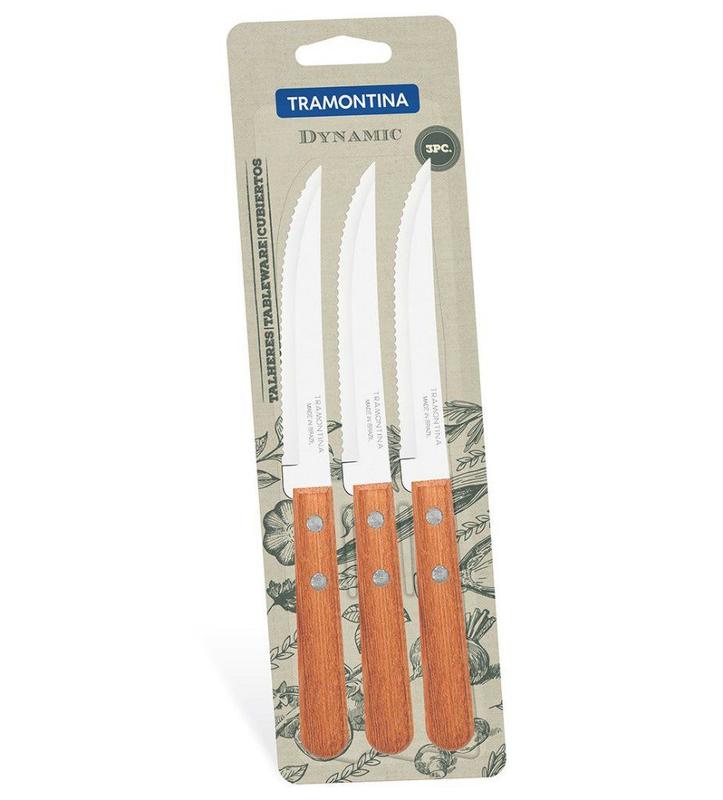 Conjunto de Facas para Churrasco 3 Pecas em Aco Inox Dynamic Tramontina ...
