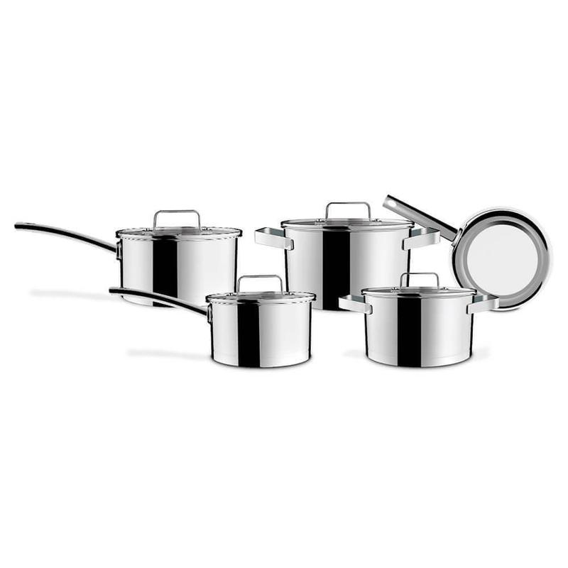 Conjunto de Panelas Brinox Palazzo Aço Inox 5 peças 4808/100 - Jogo de ...