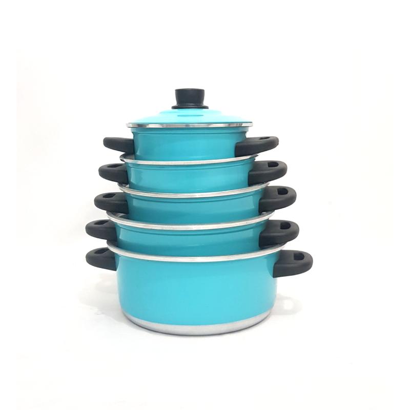 Conjunto de Panelas de Alumínio 5 pçs - aluminio AMJ - Jogo de Panelas ...