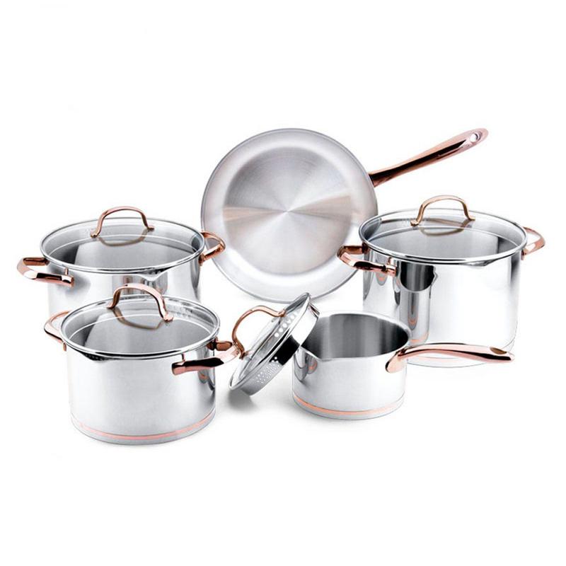 Conjunto de Panelas em Aço Inox Premium - PA2000-5 - Hércules ...