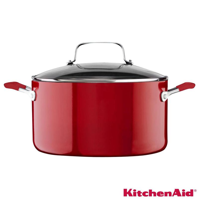 Conjunto de panelas kitchenaid em aluminio 06 peças - ki994cvona - Jogo ...