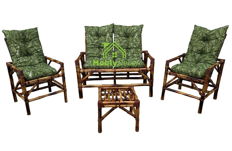 Conjunto De Poltrona Para Varanda De Bambu Completo - BUARQUE CONFORT ...