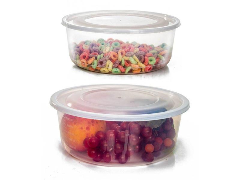 Conjunto de Potes Herméticos Plástico Prime 2 Peças - Erca - Ercaplast ...