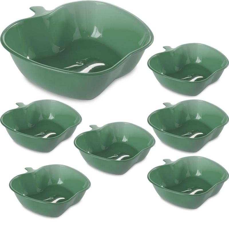 Conjunto de Potes Plásticos Para Sobremesa e Travessa Formato Maça ...