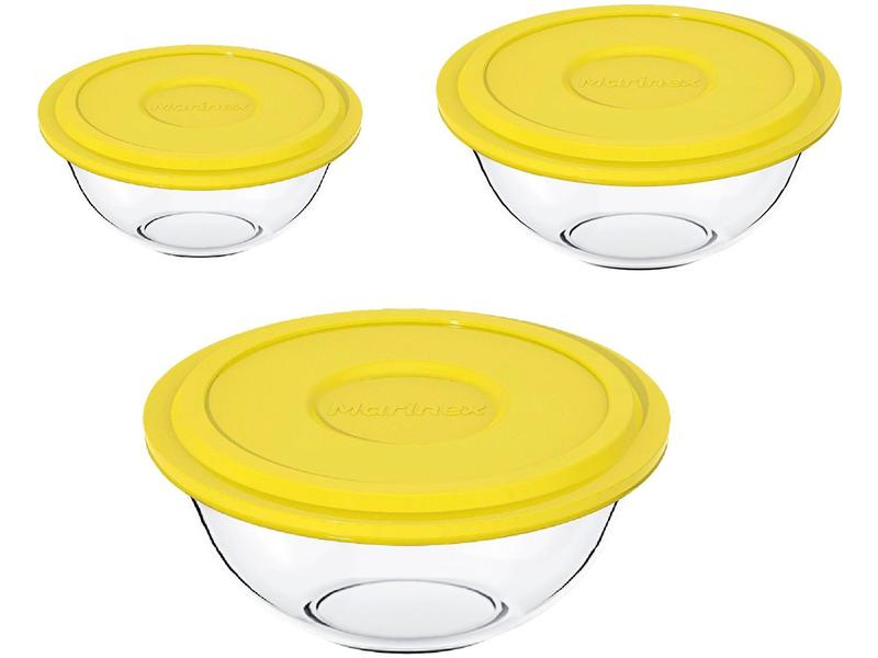 Conjunto de Tigelas de Vidro 3 Peças Marinex - Plus - Tigela - Magazine ...