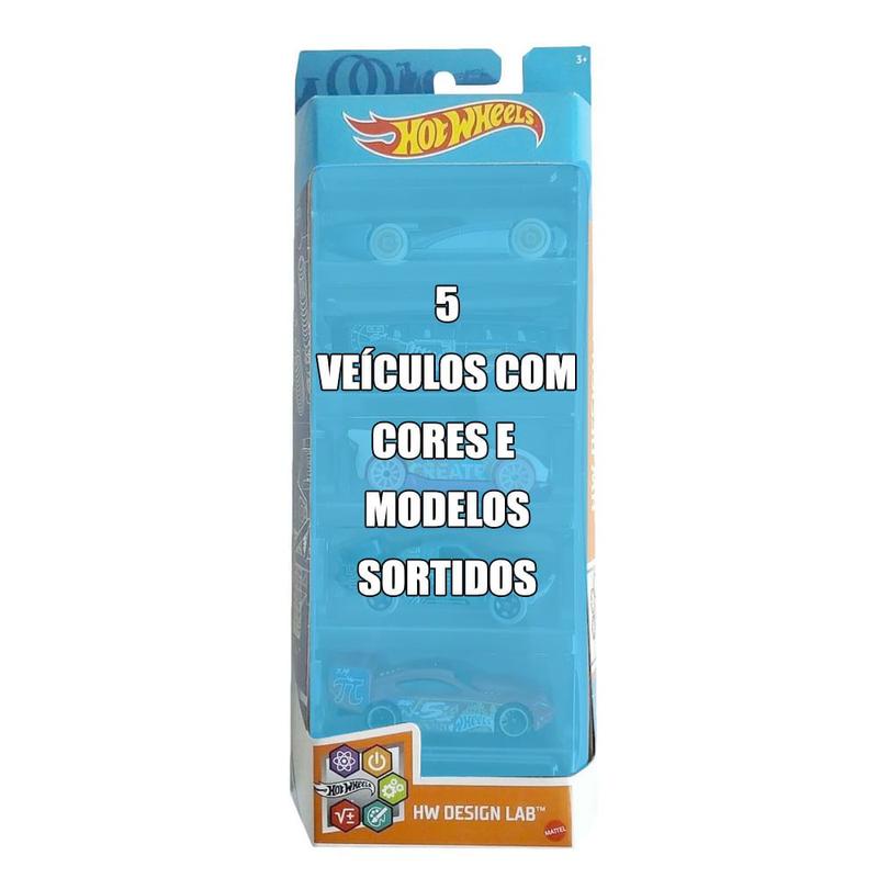 Conjunto de Veículo Hot Wheels - Pacote com 5 Sortidos - Série HW ...