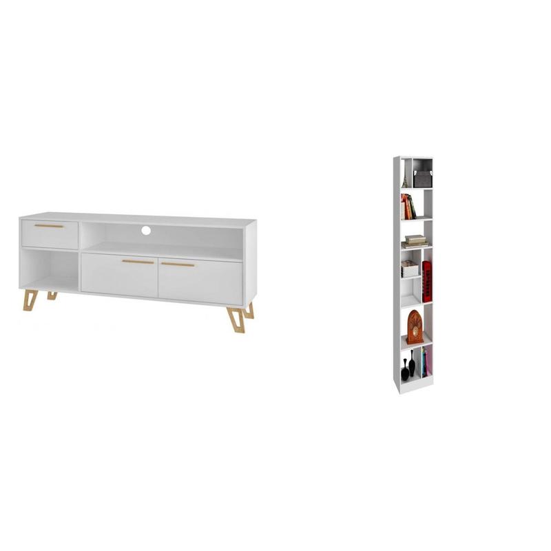 Conjunto Estante e Rack para TV 50 Polegadas MadeiraMadeira 428804 ...