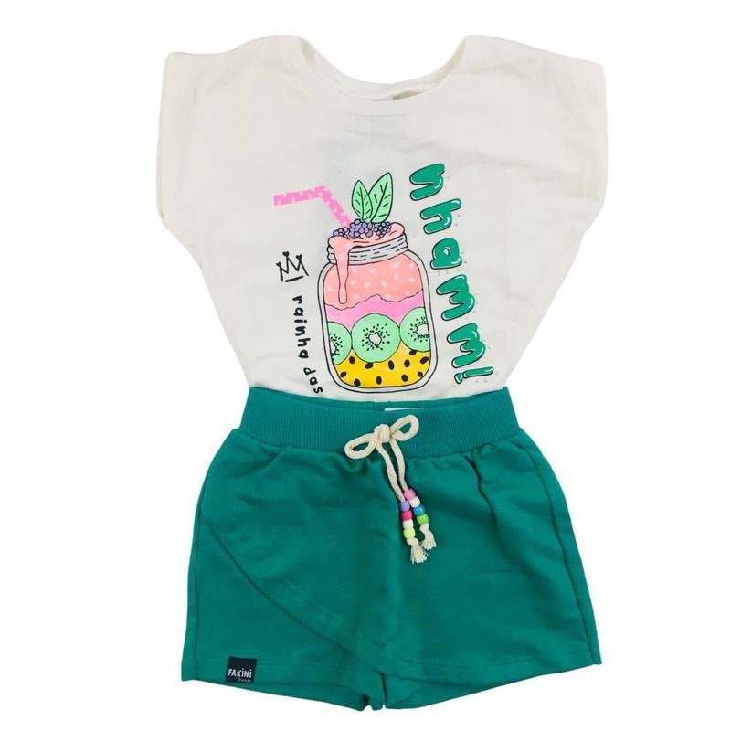 Conjunto Fakini Blusa E Short Saia Rainha Das Frutas - Fakini Kids ...