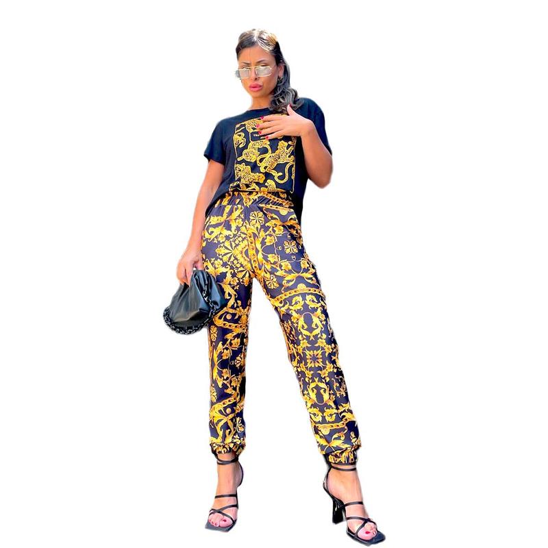 Conjunto Feminino Blusa E Calça Premium moda Gringa - Dallas - Conjunto ...