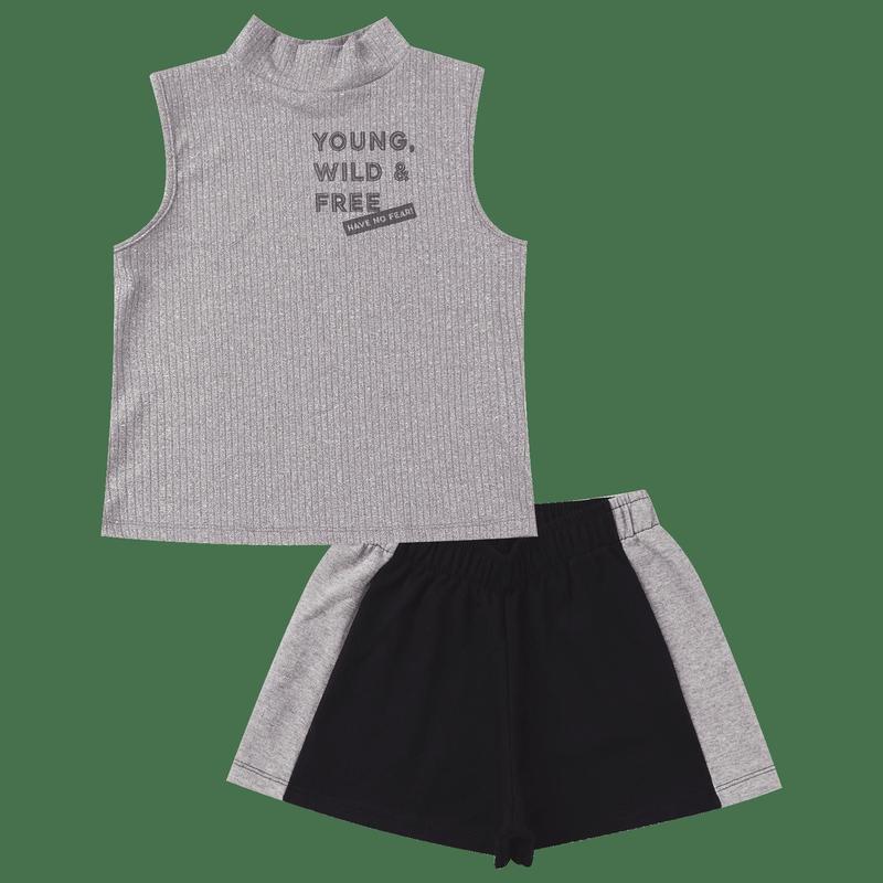 Conjunto Feminino Juvenil Gola Alta - DUDUKA JUVENIL - Conjunto ...