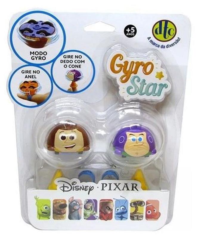 Conjunto Gyro Star Toy Story Woody e Buzz Disney Pixar DTC - Pião ...