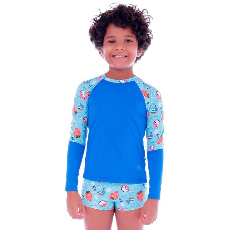 Conjunto Infantil de Proteção UV Piratinhas - Cecí - Cecí Moda Praia ...