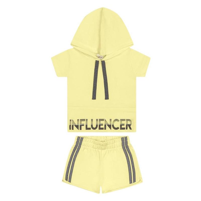 Conjunto Infantil Elian Influencer Com Capuz Feminino - Conjunto ...