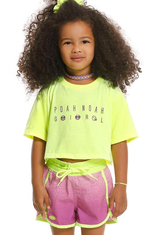 Conjunto Infantil Verde Neon Poah Noah - Poah Banana - Conjunto ...